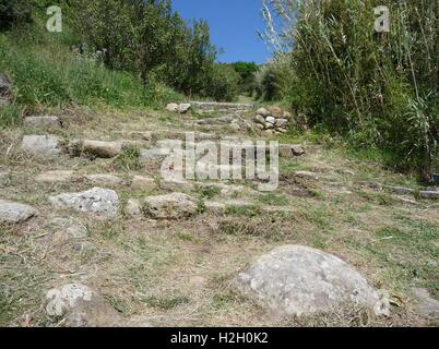 Archeological area of Elea-Velia in Acea, Campania, Italy, pictured 20 ...