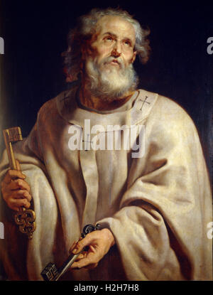 Portrait of Saint Peter one of the Twelve Apostles of Jesus Christ and ...
