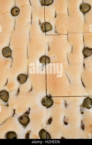Ligurian Focaccia Bread called Focaccia alla Genovese whit Tomatos ...