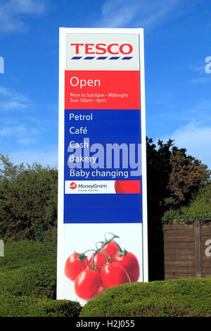 Tesco Supermarket, Hunstanton, Norfolk England UK British English ...