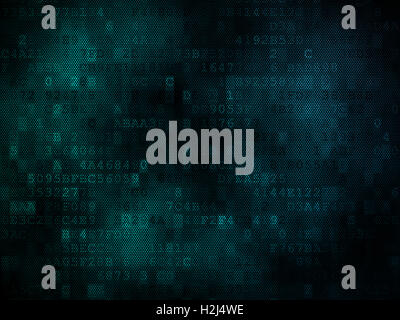 Pixeled hexagonal background on digital screen Stock Photo - Alamy