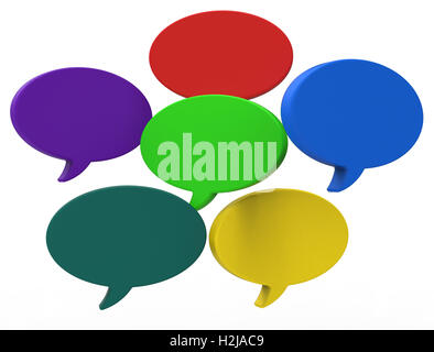 Blank Speech Balloon Shows Copyspace For Thought Chat Or Idea Stock ...