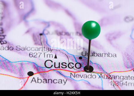 Map of Cusco Stock Photo - Alamy