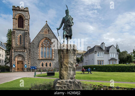 Statue of Donald Cameron of Lochiel at Fort William in Scotland Stock ...