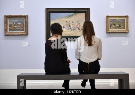 Max Liebermann - Badende Knaben, Jungen in Zandvoort Stock Photo - Alamy