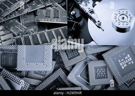 collage of different computer components Stock Photo - Alamy
