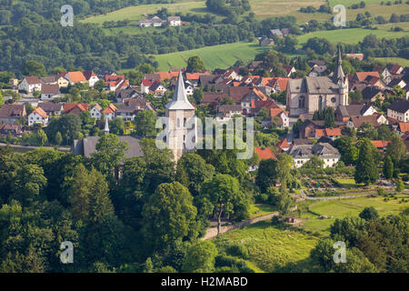 Aerial picture, marketplace and Saint Magnus-Kirche Propsteikirche ...