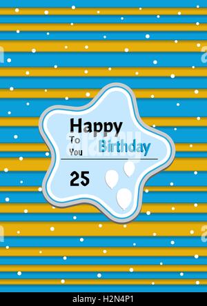 abstract colorful splash happy birthday greeting design Stock Vector ...
