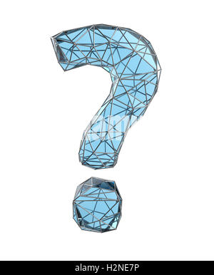 Question mark symbol technology concept. Abstract sign on pop up ...