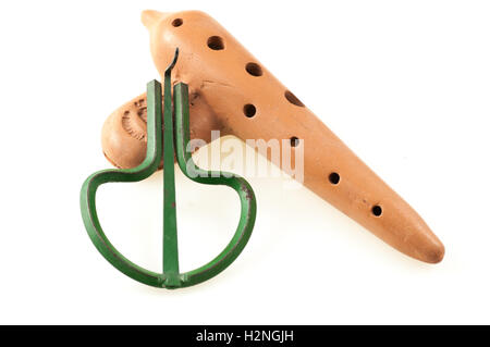 ancient musical instruments such as the Sicilian jew's harps Stock ...