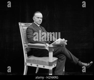 Calvin Coolidge. c. 1924 Stock Photo - Alamy