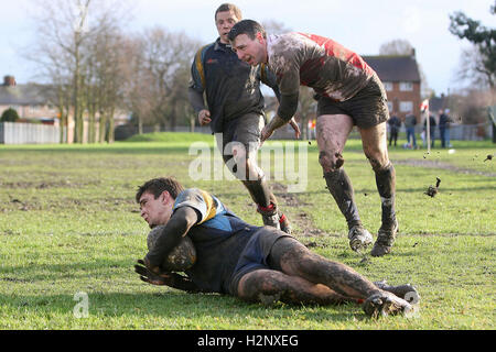Old Cooperians score their second try - Dagenham RFC vs Old Cooperians ...