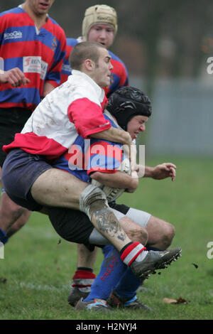 Dagenham RUFC vs Canvey RUFC - Essex Rugby League - 04/12/04 Stock ...