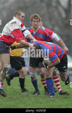 Dagenham RUFC vs Canvey RUFC - Essex Rugby League - 04/12/04 Stock ...