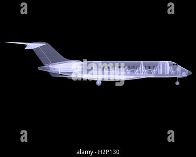 Airplane. Xray image Stock Photo: 154889448 - Alamy