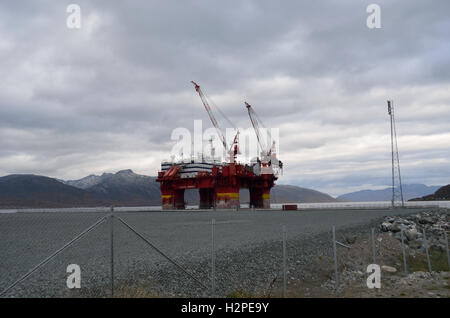 TROMSOE, NORWAY – SEPTEMBER 24, 2016: The offshore floating hotel ...