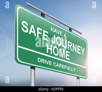 Drive safely message Stock Photo - Alamy