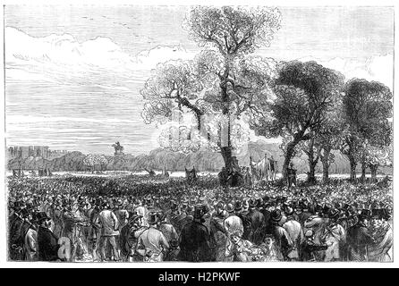 Great demonstration at the Reformers Tree in Hyde Park, London, mid ...