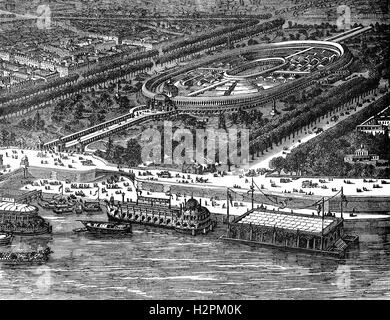 A View of the 1867 Exposition Universelle in Paris (Vue de L’Exposition ...