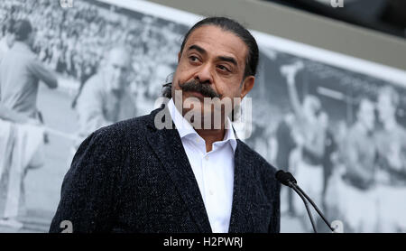 Fulham owner Shahid Khan during an unveiling of the George Cohen Statue ...