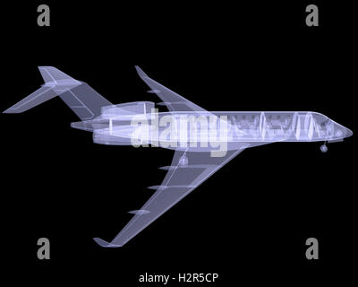 Plane with internal equipment. X-ray image Stock Photo - Alamy