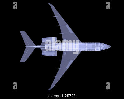 Airplane. Xray image Stock Photo: 154889448 - Alamy