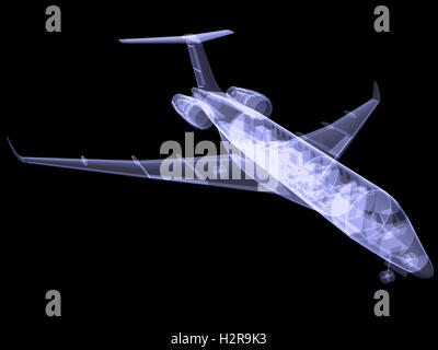 Airplane. Xray image Stock Photo: 154889448 - Alamy