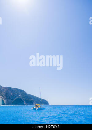 Sailing yacht in Lefkada Greece Stock Photo - Alamy