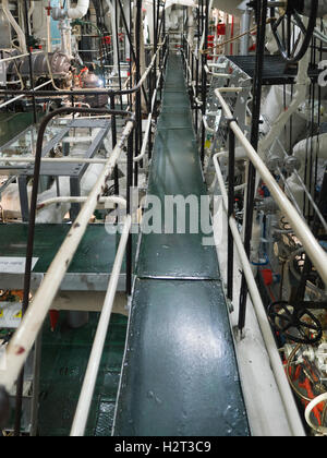 Engine room on HMS Belfast - London UK Stock Photo - Alamy