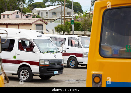 Barbados Oistins ZRs minibus taxi Bridgetown privately owned mini-vans ...