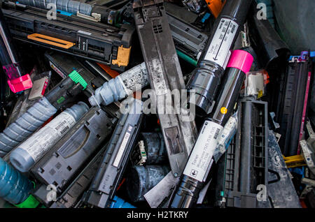 Toner storage to recycle,recycling center Stock Photo - Alamy