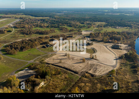 Aerial photo, airport, airfield Rechlin-Lärz, Rechlin Airpark, runway ...