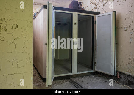 Inside the derelict Maiden Law Hospital Mortuary, Lanchester Rd ...