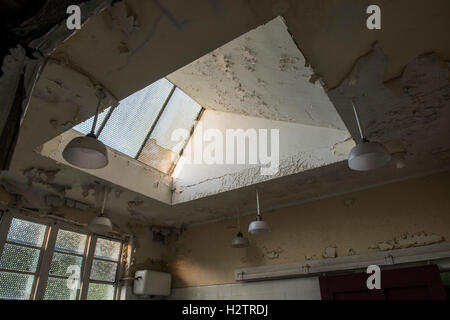 Inside the derelict Maiden Law Hospital Mortuary, Lanchester Rd ...