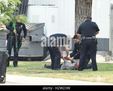 LAPD officers make a felony arrest in Studio City after which the ...