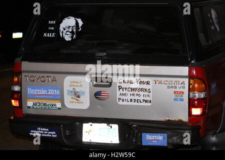 Bernie Sanders car decals at the Democratic National Convention in ...