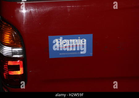Bernie Sanders car decals at the Democratic National Convention in ...