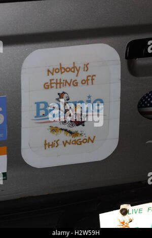 Bernie Sanders car decals at the Democratic National Convention in ...