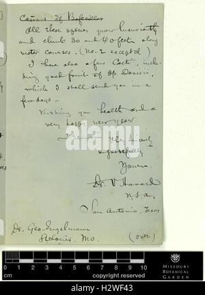 This correspondence between Havard and Engelmann from 1884 provides ...