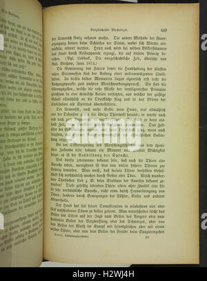 A German text discussing modern theories of creation according to ...