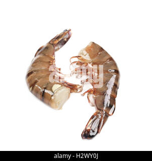 Two raw shrimps Stock Photo - Alamy