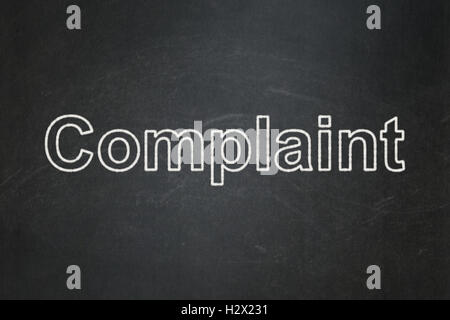 Law concept: Complaint on chalkboard background Stock Photo - Alamy