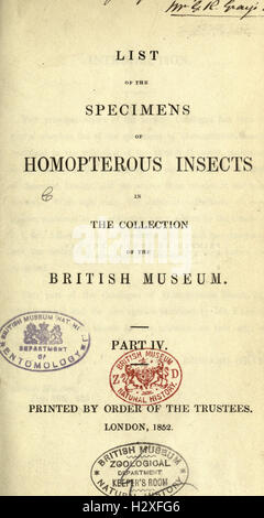 A catalog of homopterous insects housed in a museum collection ...