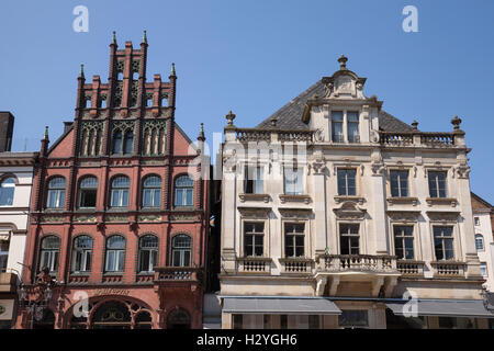 Minden, Germany, the old town with the square of Minden Stock Photo ...