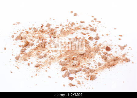 Crumbs scattered on white background Stock Photo - Alamy