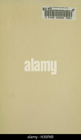 An entry in a botanical study of British plants, cataloging native ...