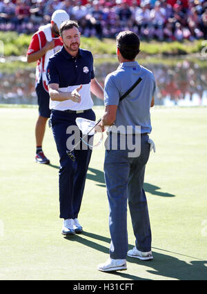 Europe's Rafael Cabrera-Bello during a practice session ahead of the ...
