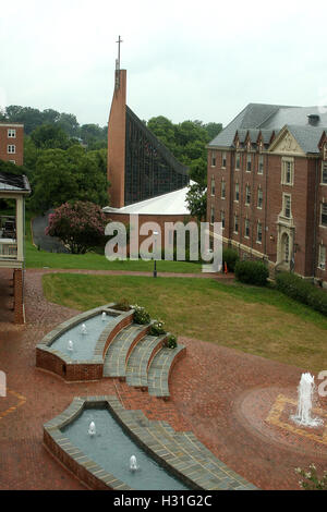 Lynchburg, VA, USA. View of Randolph College campus, with athletic ...