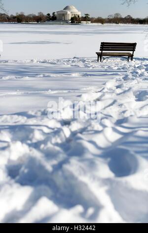 Selective focus shot of snow on a wooden table Stock Photo - Alamy