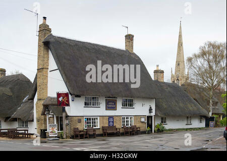 Axe & Compass public house, Hemingford Abbots, Cambridgeshire, UK Stock ...